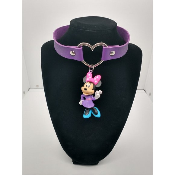 Disney | Jewelry | Minnie Mouse Disney Collar Choker Necklace Handmade ...